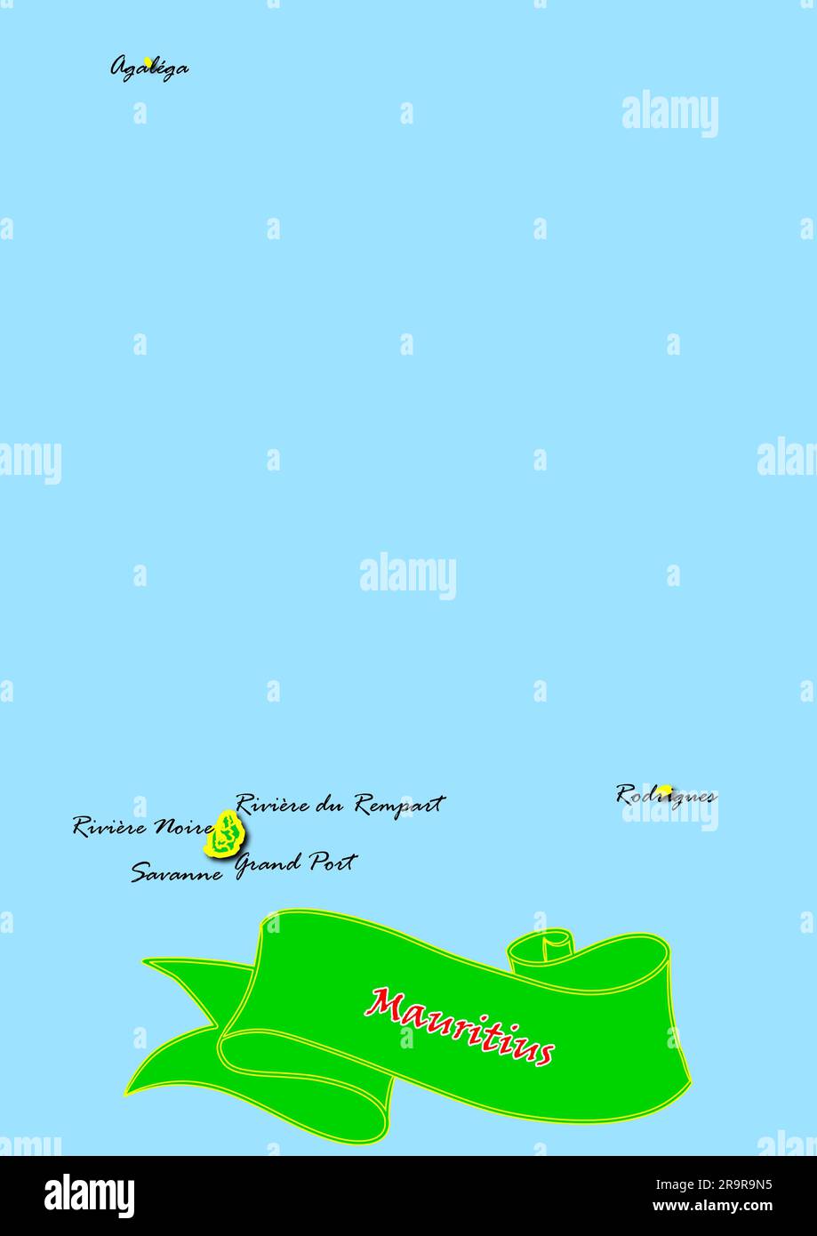 Maps of mauritius hi-res stock photography and images - Alamy