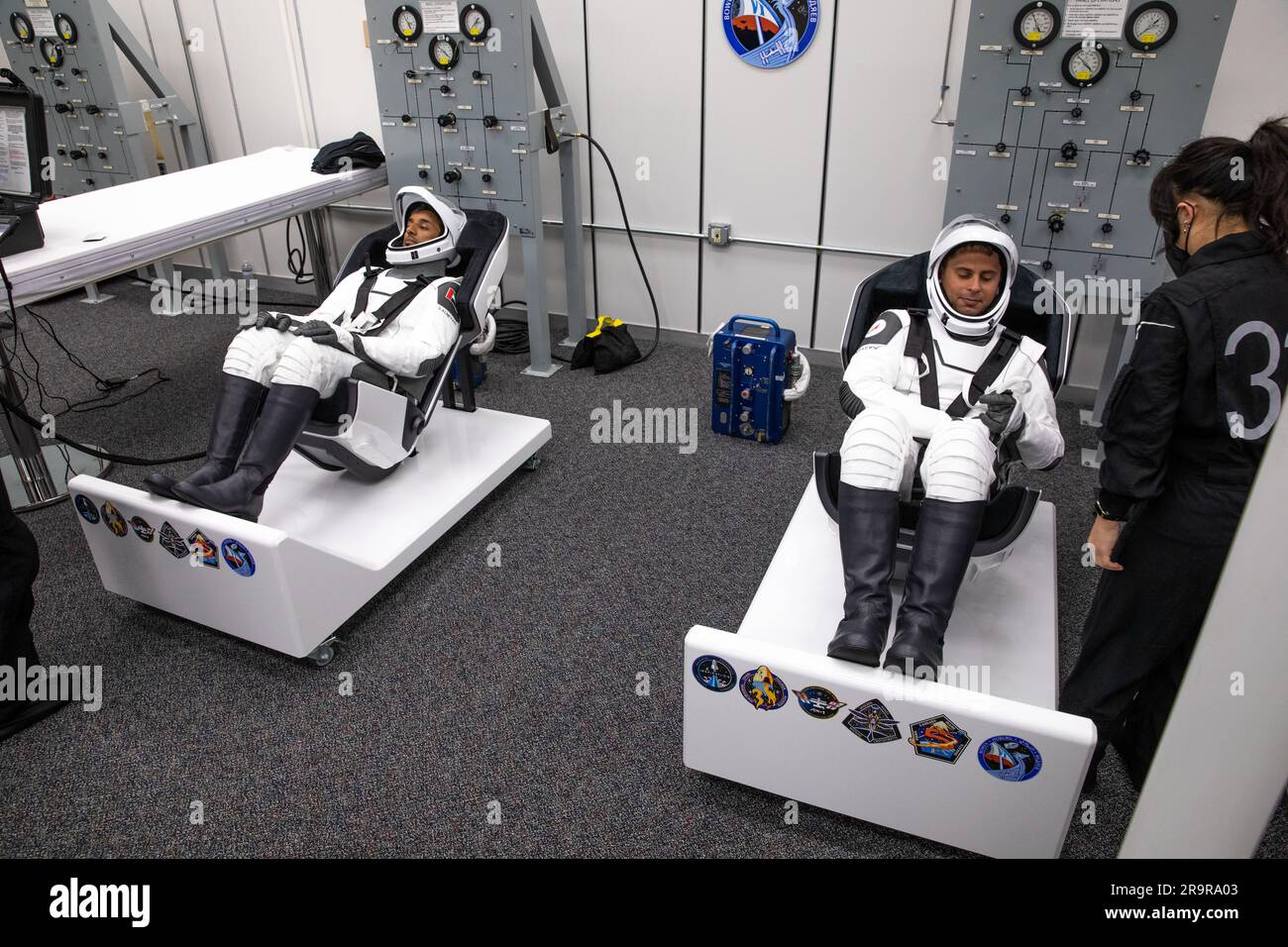 NASA’s SpaceX Crew-6 Launch - Astronauts Suit-Up and Walkout at O&C ...