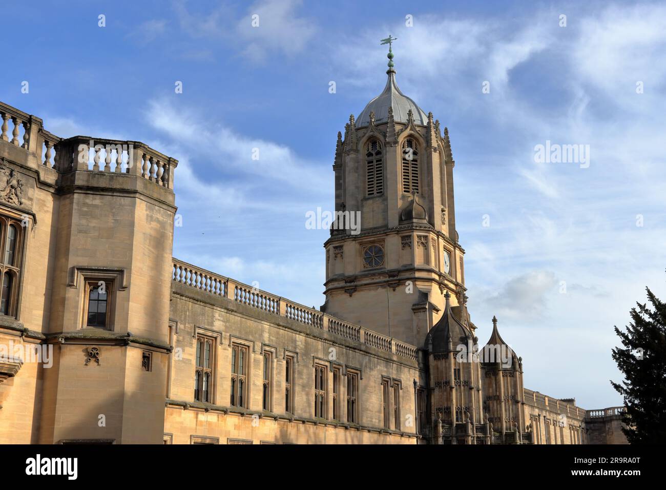 Tom Tower, a bell tower over Tom Gate in Oxford, England. Named after ...