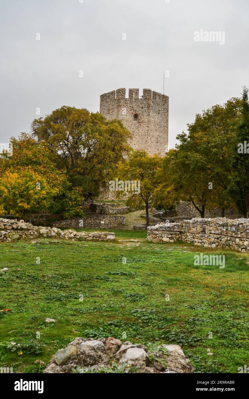 Platamon castle, the imposing medieval fortress located southeast of ...