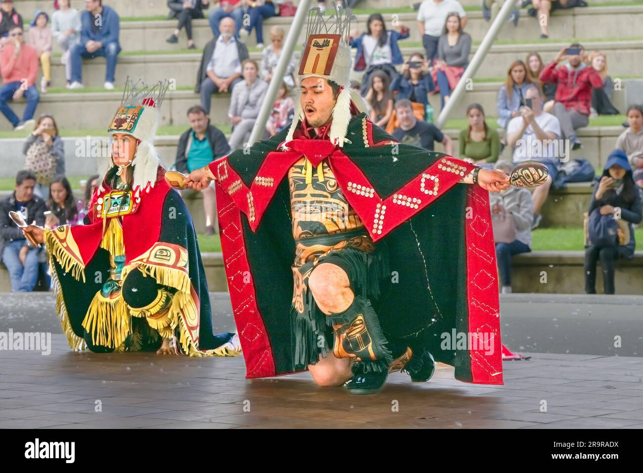 Git Hayetsk: "People of the Copper Shield" dancers, Town Centre Park ...