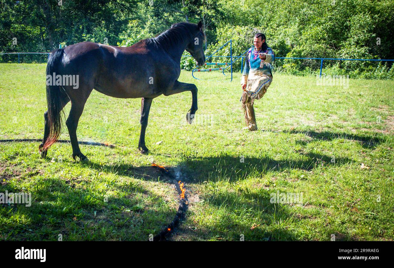 Neu Damerow, Germany. 27th June, 2023. The 72-year-old "professional ...