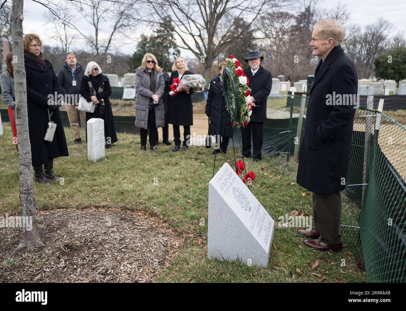 NASA Administrator Bill Nelson gave remarks after placing a wreath at ...