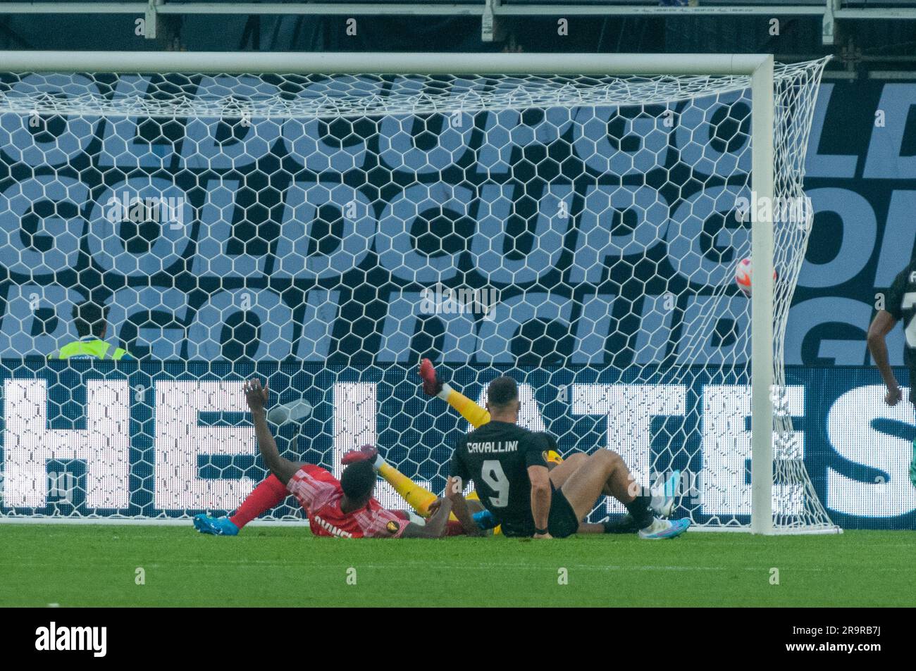 Toronto, ON, Canada - June 27, 2023: Canada team score the goal during ...