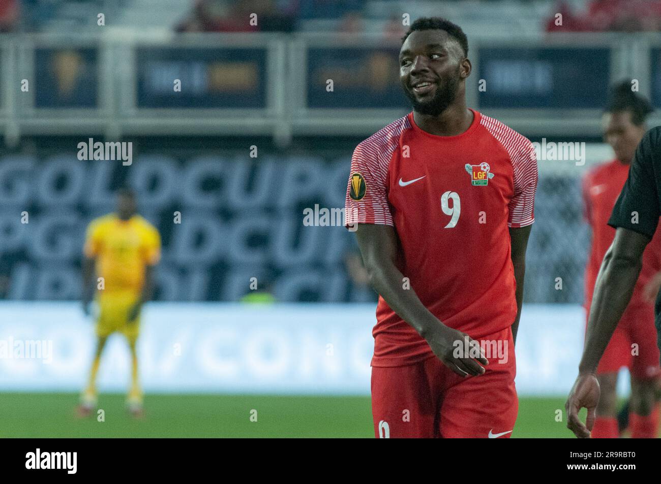Toronto, ON, Canada - June 27, 2023: Thierry Ambrose #9 of Guadeloupe ...