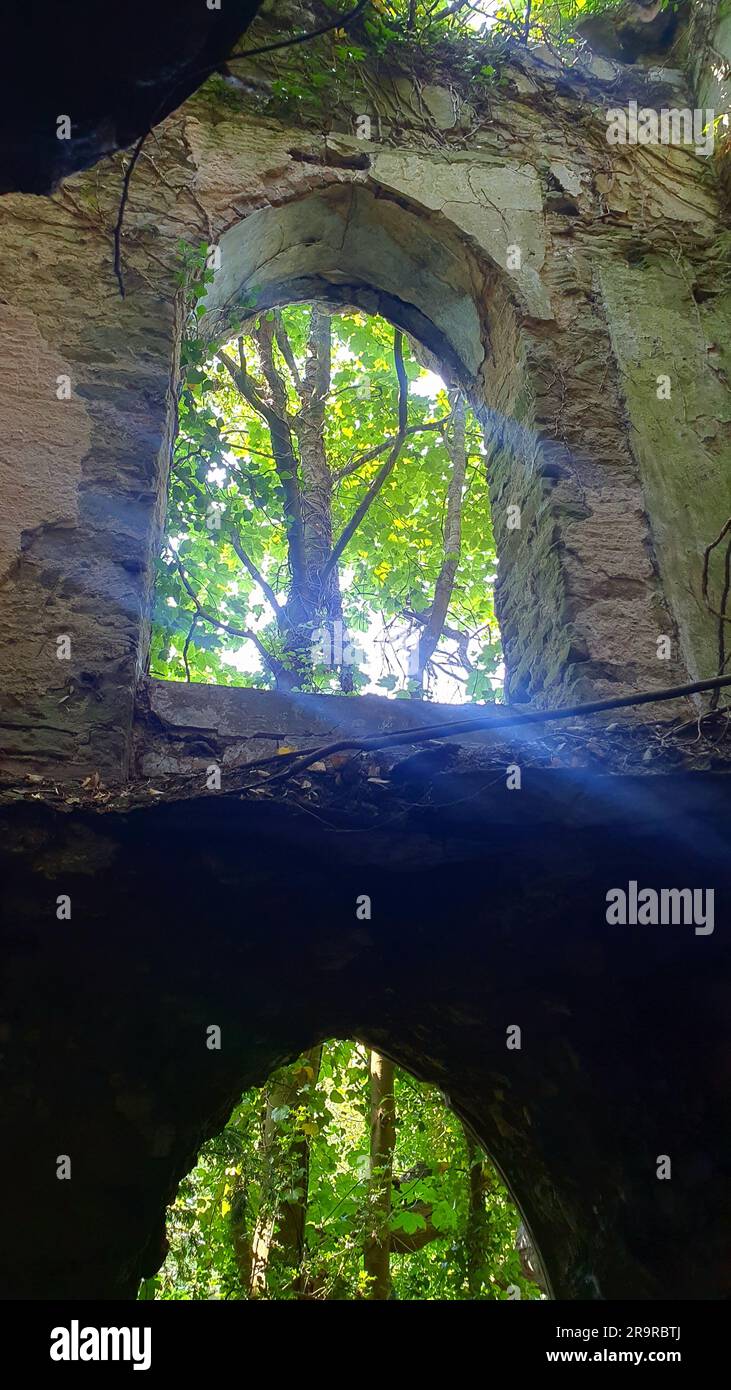 The grotto ruin talacre abbey wales uk Stock Photo - Alamy