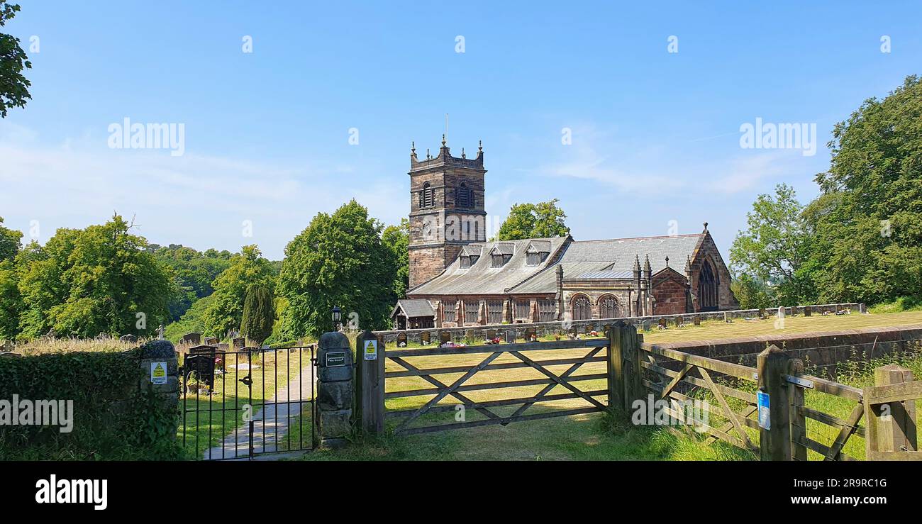 St marys church rostherne, cheshire, Manchester Stock Photo - Alamy