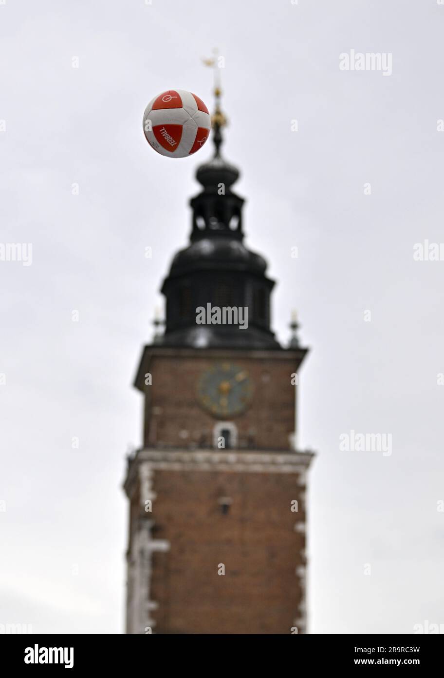 Krakow, Poland. 28th June, 2023. Teqball. 2023 European Games. Main ...