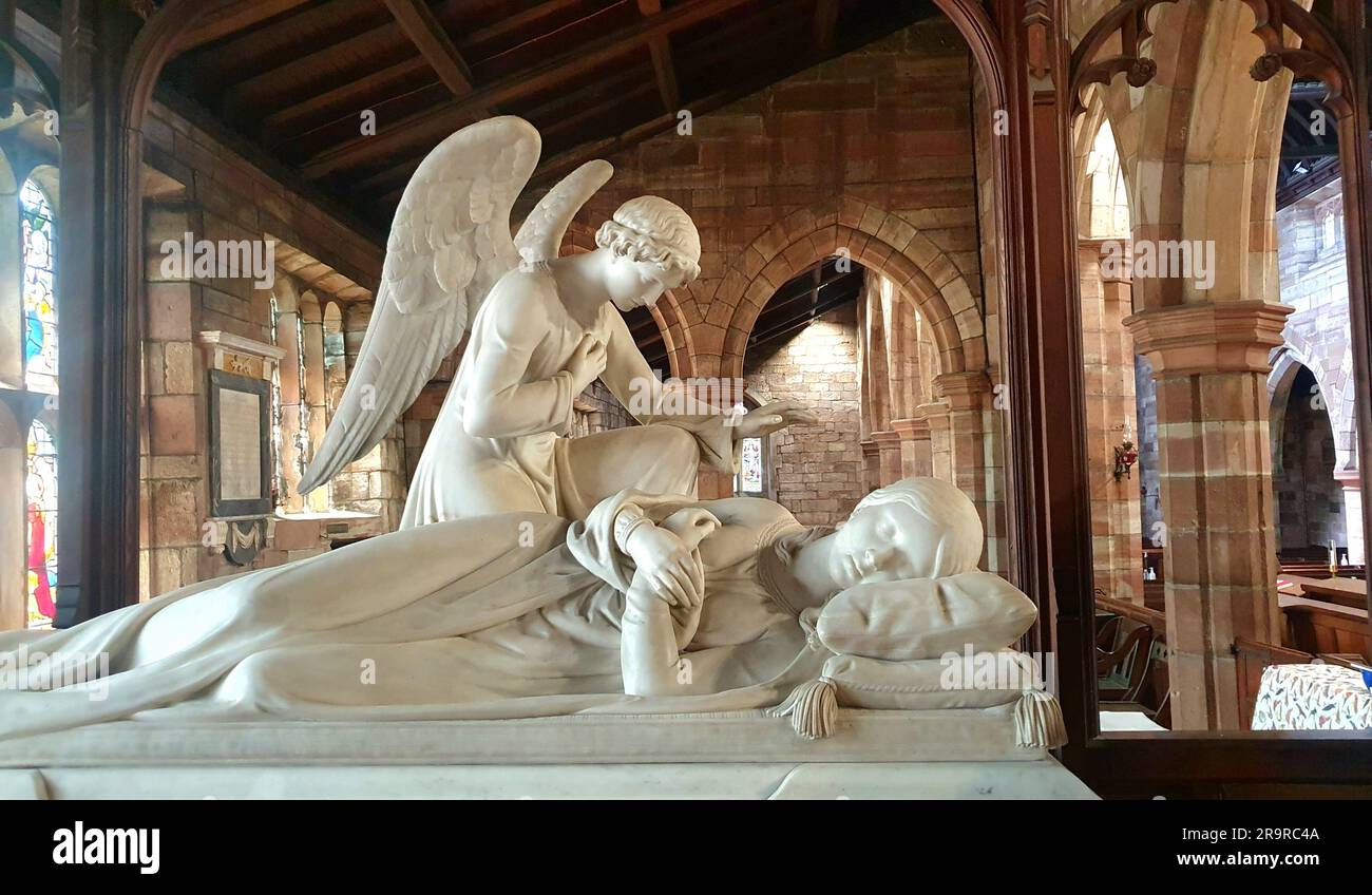 St marys church rostherne, cheshire, Manchester Stock Photo - Alamy