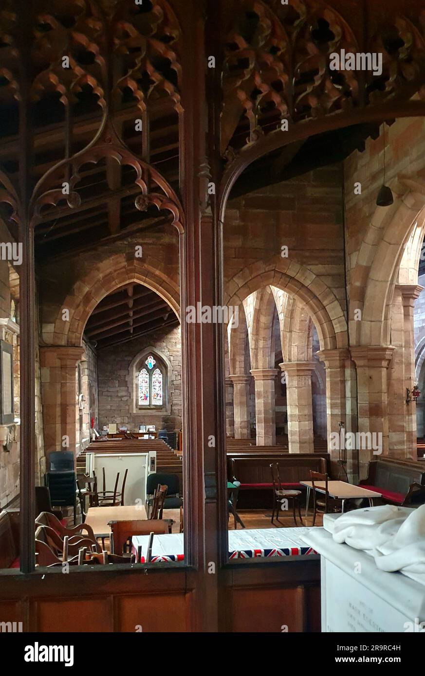 St marys church rostherne, cheshire, Manchester Stock Photo - Alamy