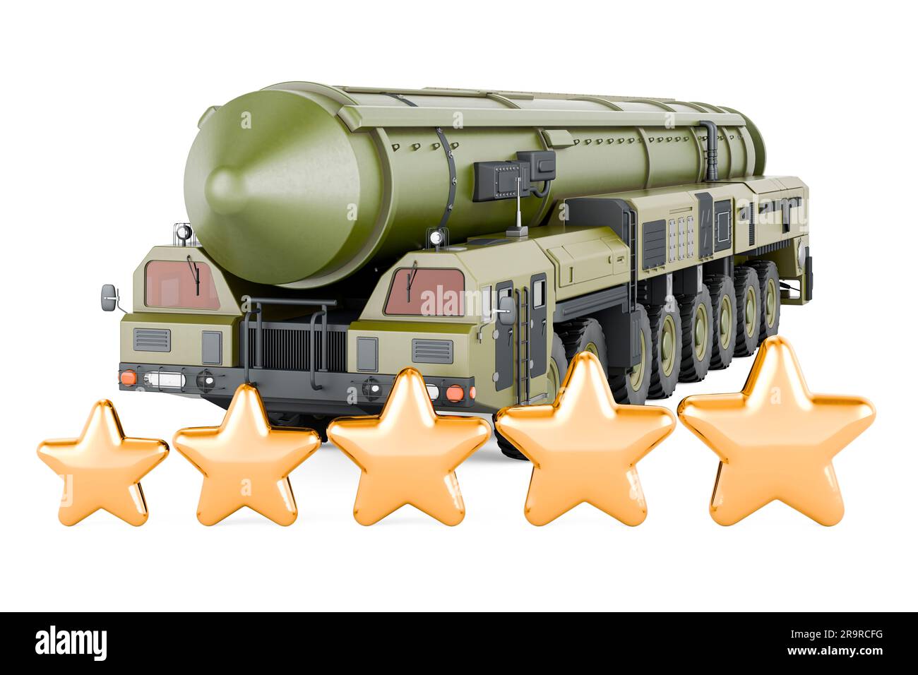 Scud missile, mobile short-range ballistic missile system with five ...
