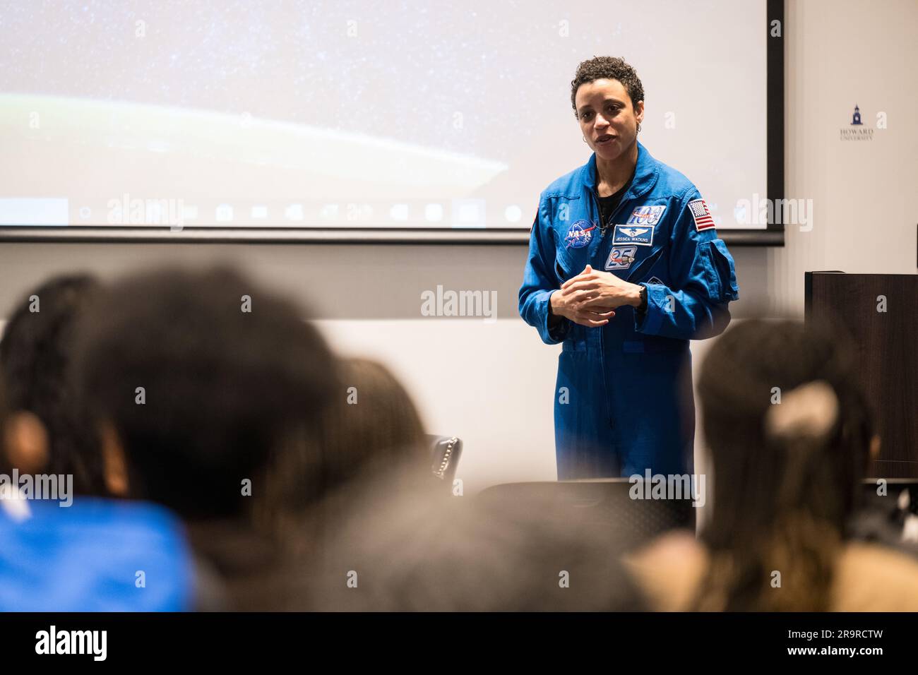 Astronaut Jessica Watkins at Howard University. NASA astronaut Jessica ...