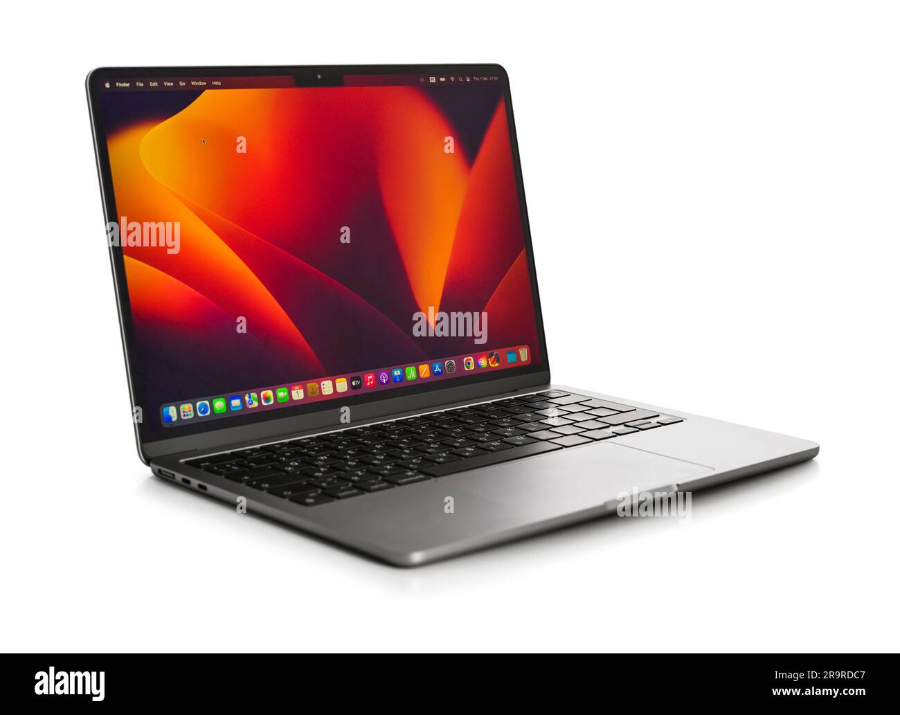 KIEV, UKRAINE - DECEMBER 1, 2022: Brand new, 13-inch Apple MacBook Air ...