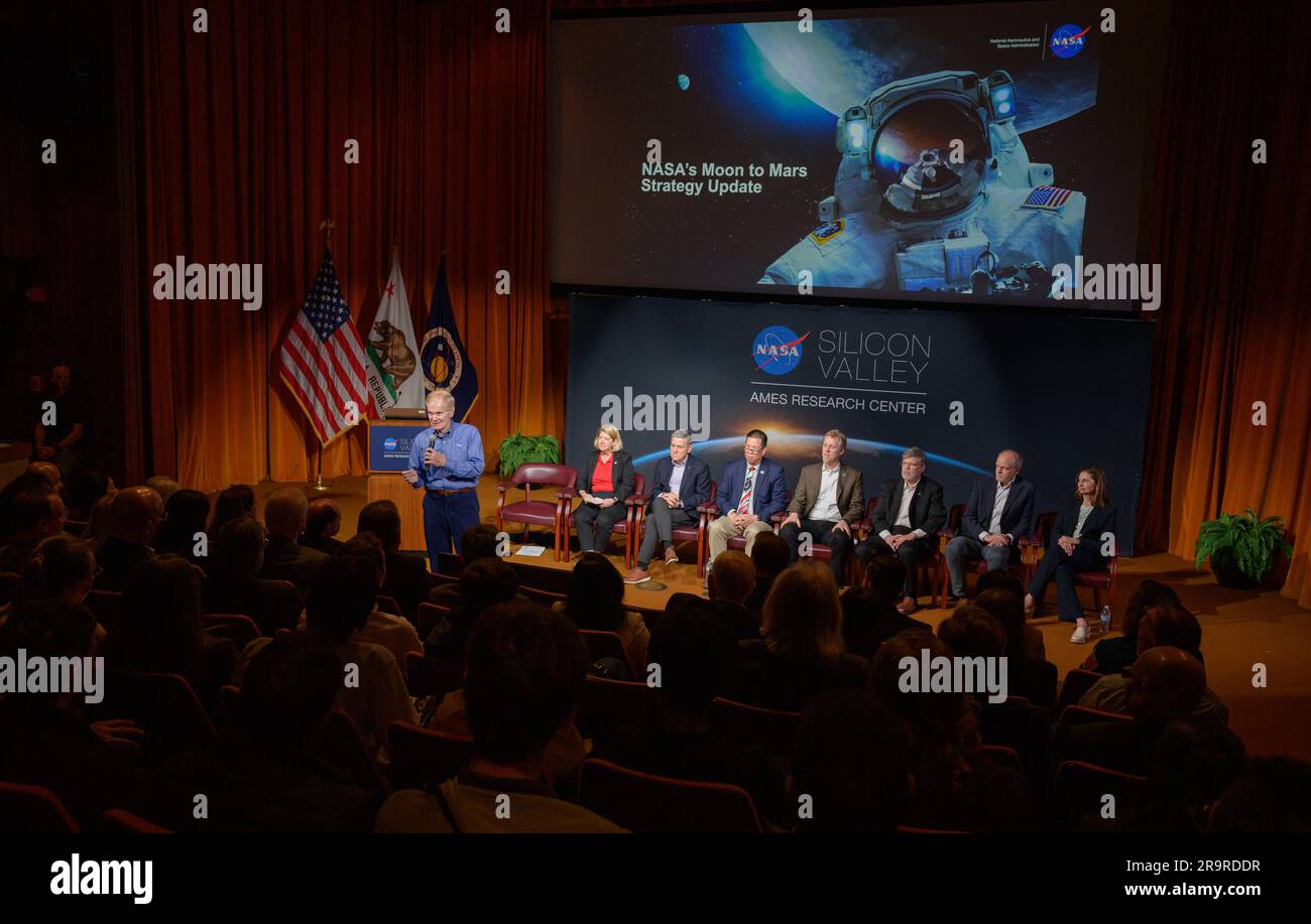 NASA Administrator Bill Nelson, Deputy Administrator Pam Melroy, and ...