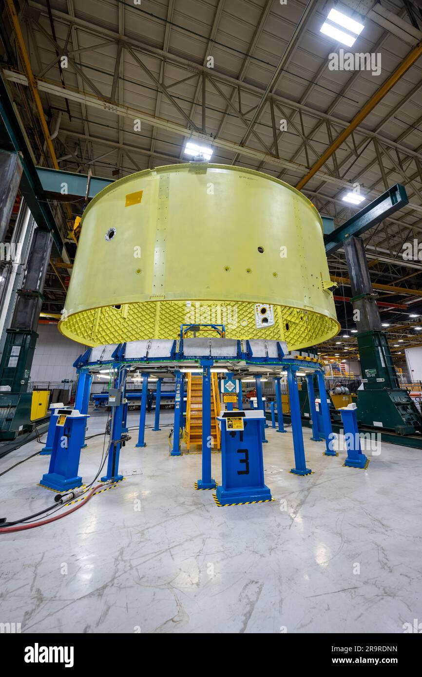 At NASA’s Michoud Assembly Facility in New Orleans, crews moved the ...