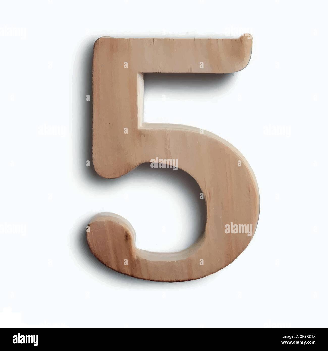 Number five wooden alphabet hi-res stock photography and images - Alamy