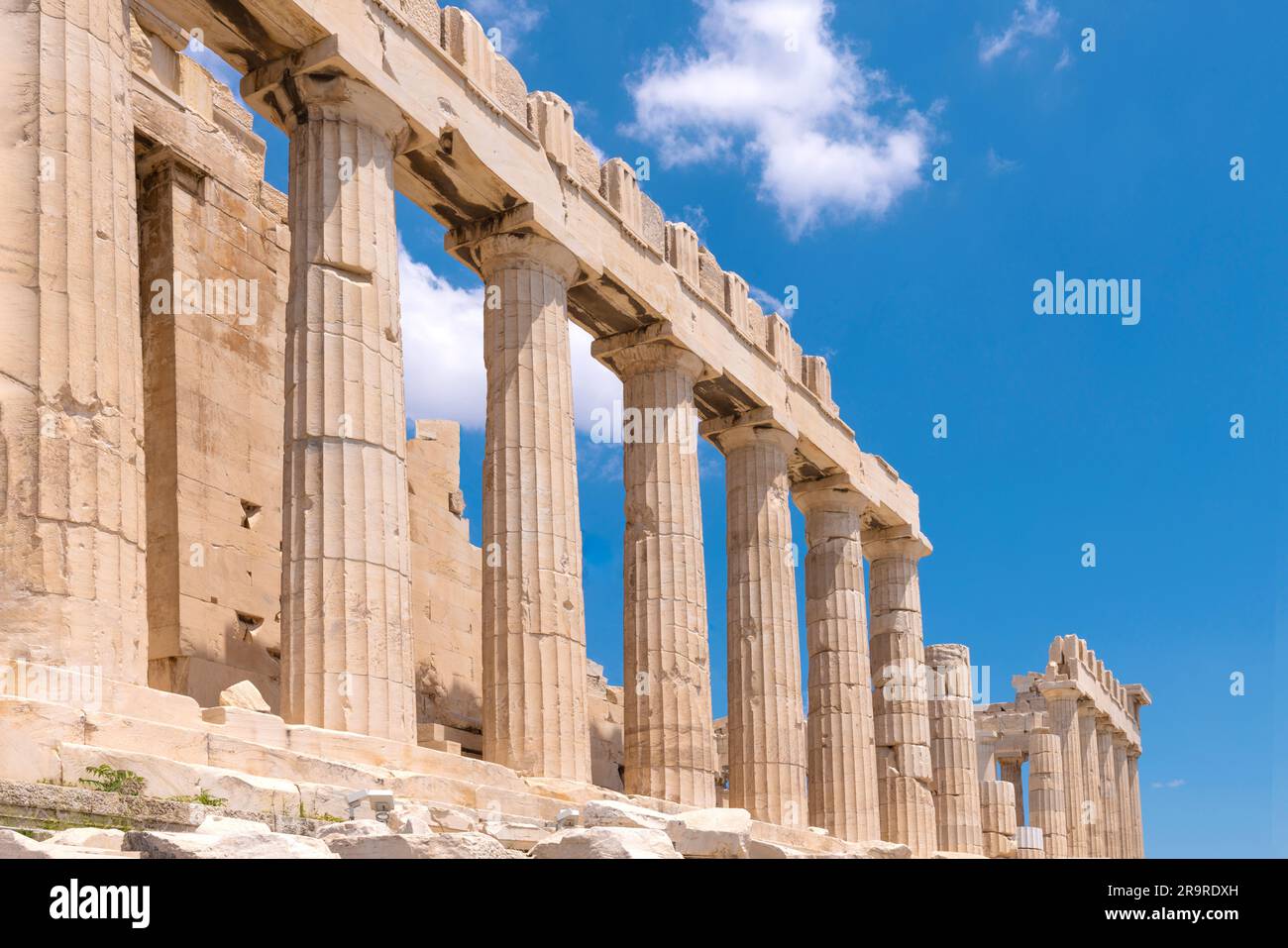 Greece, Ancient landmark citadel Acropolis in Athens, a UNESCO site ...
