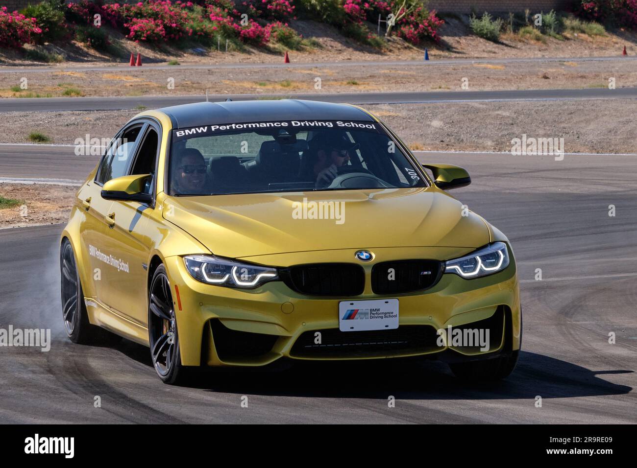 Thermal, California, USA. 13th June, 2018. Driving a high performance ...
