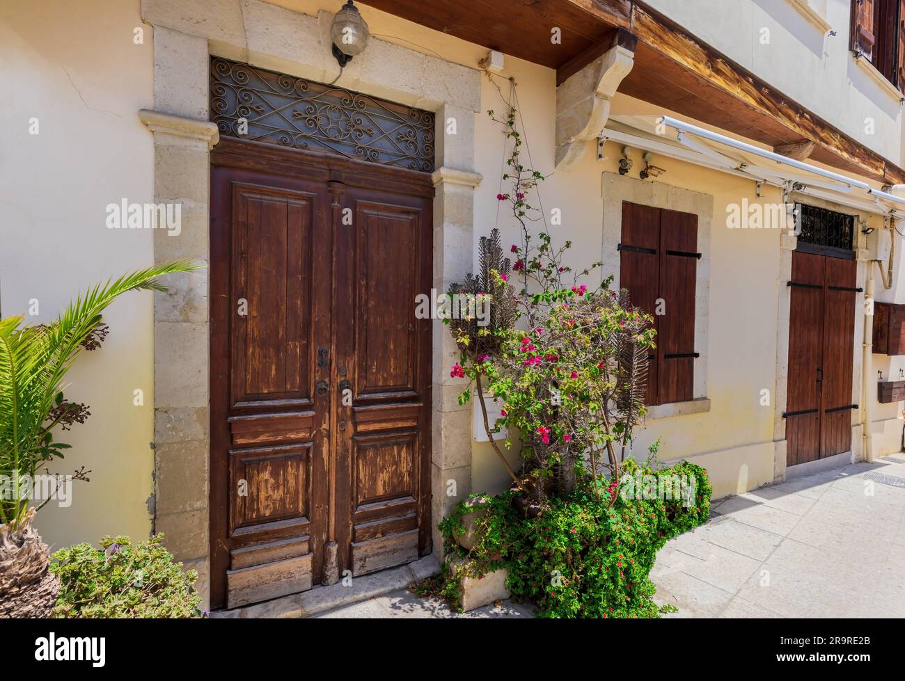 Cyprus travel destination, colorful streets of Limassol in historic ...