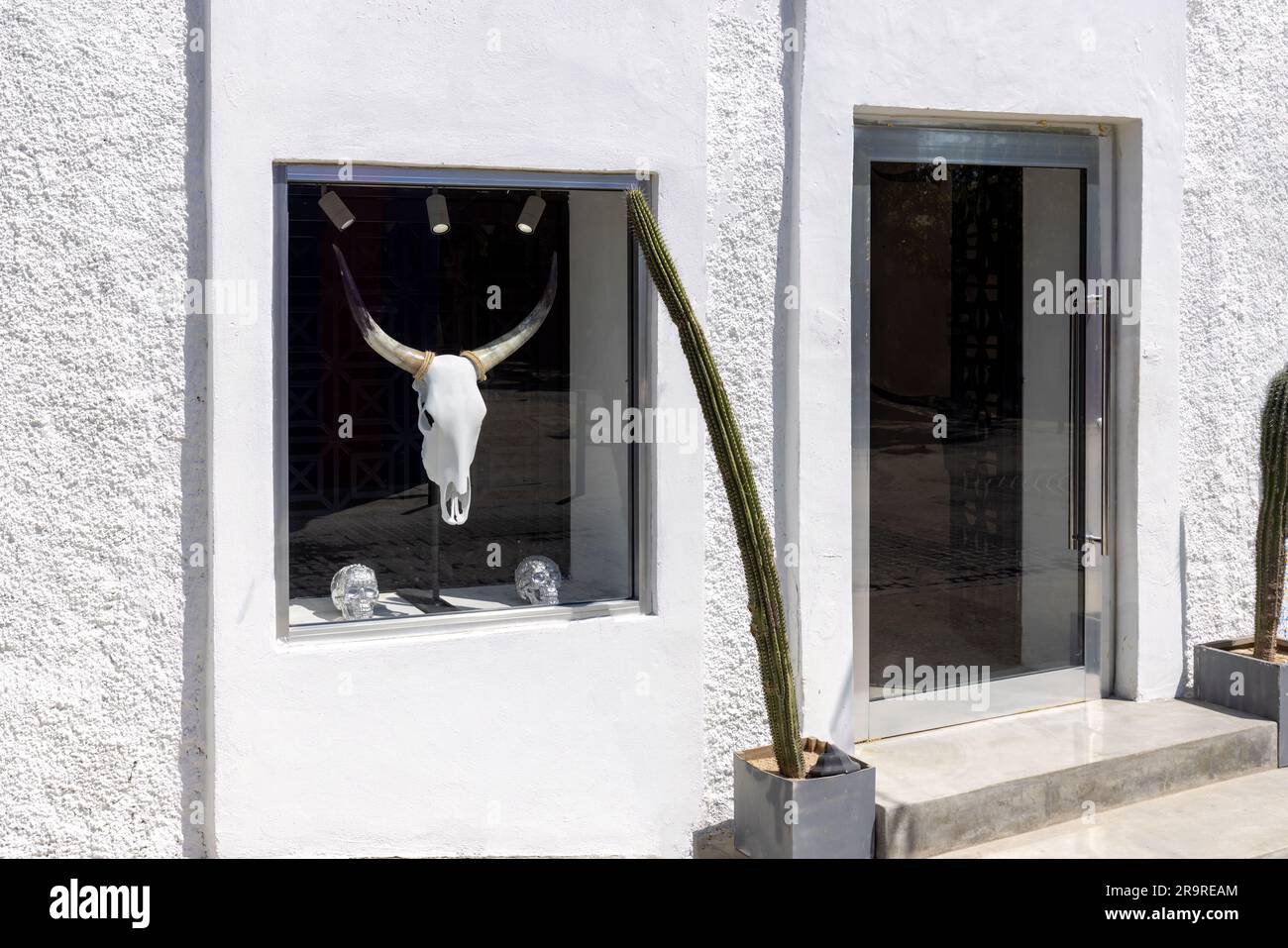 Mexico, colonial streets and colorful architecture of San Jose del Cabo ...