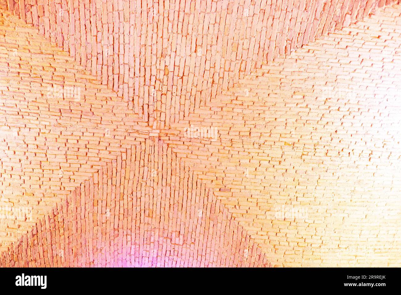 abstract natural textured brown brick ceiling background Stock Photo ...