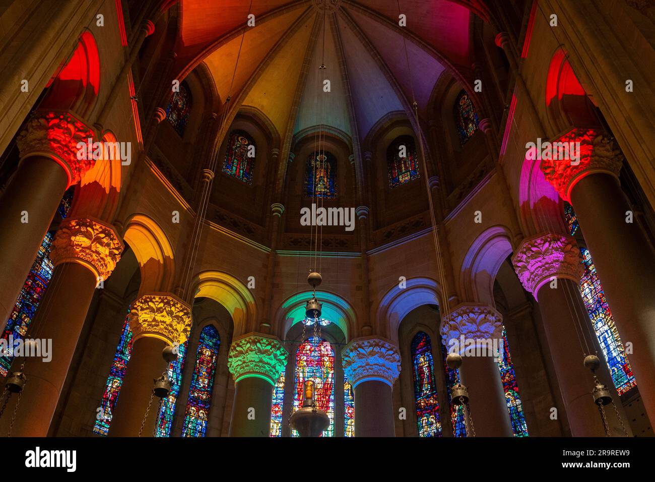 Cathedral Church of Saint John the Divine in Morningside Heights neighborhood of Manhattan in ...