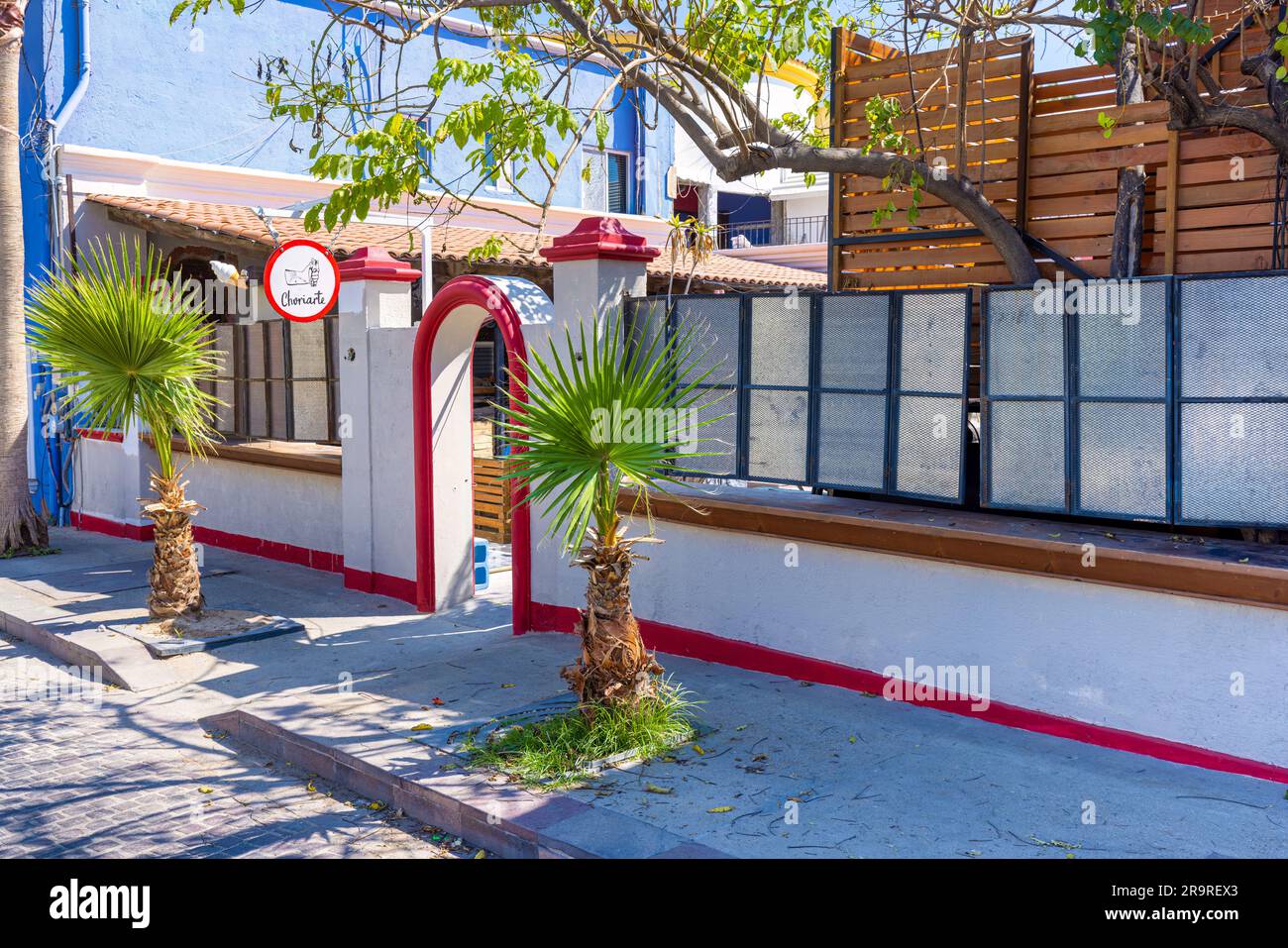 Mexico, colonial streets and colorful architecture of San Jose del Cabo ...