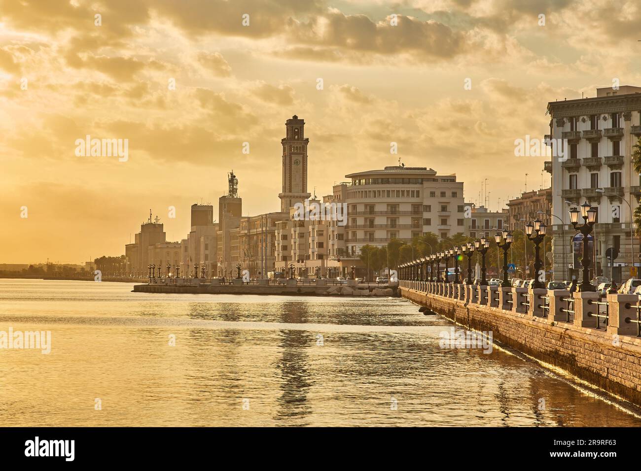 Panoramic view of Bari, Southern Italy, the region of Puglia, Apulia ...
