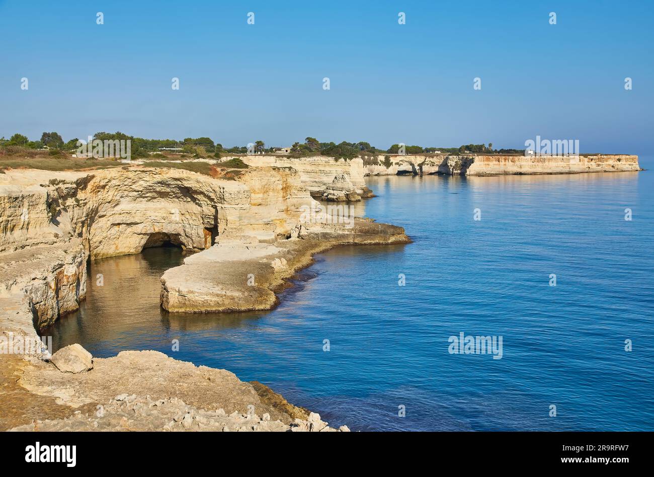 Beautiful sea scenery in Puglia. Italy. Torre di Sant Andrea - famous ...