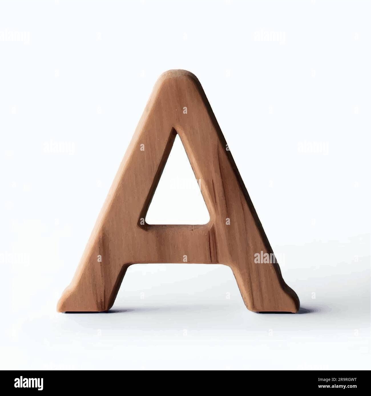 capital letter A in wood Stock Vector Image & Art - Alamy