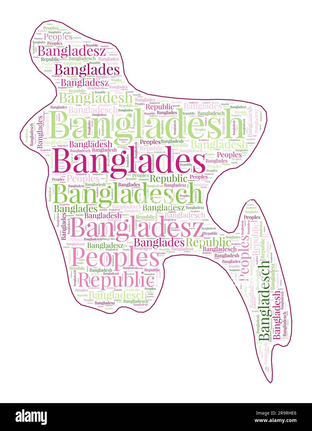 Language map of bangladesh