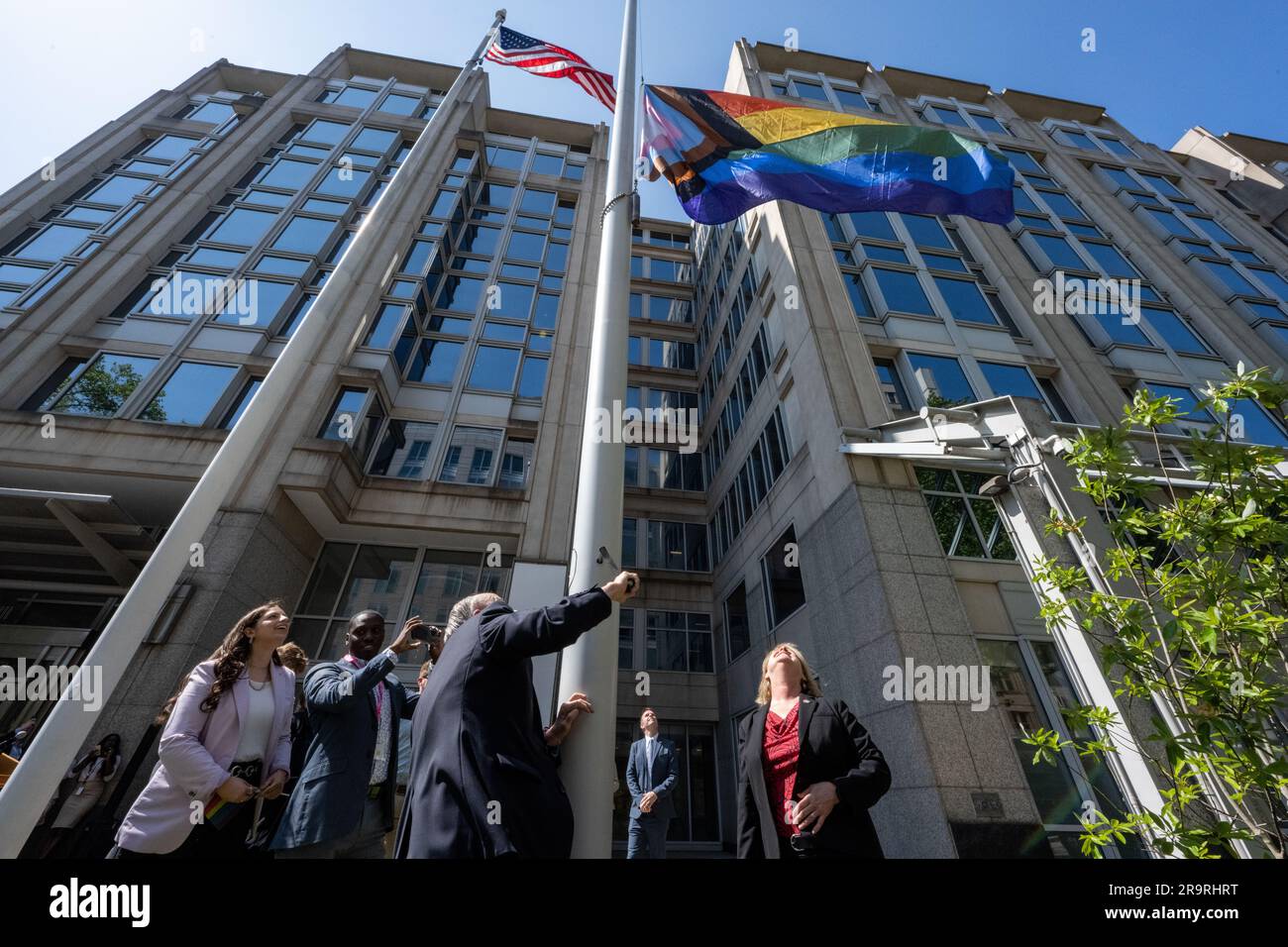 Pride Progress Flag Raising Ceremony at NASA HQ. NASA Deputy ...