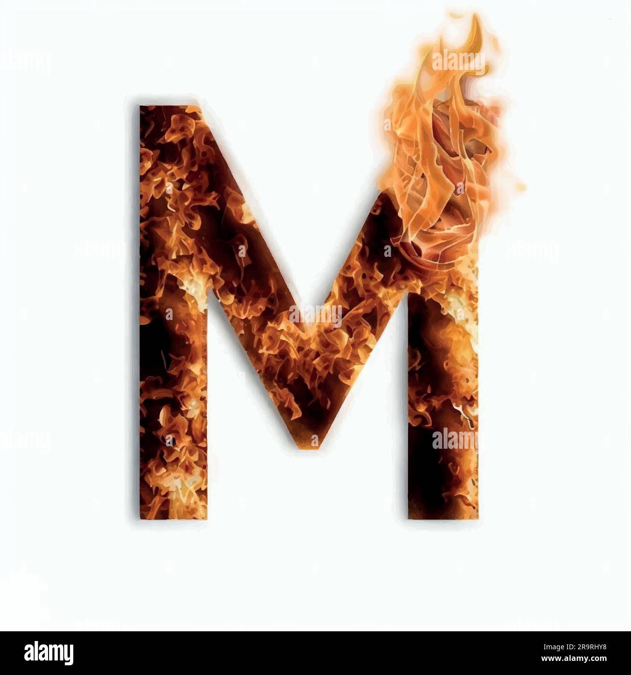 Fire alphabet m hi-res stock photography and images - Alamy