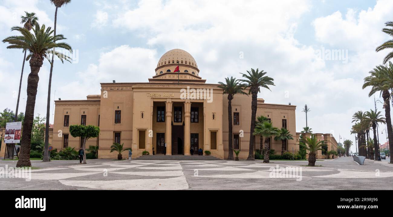 The Royal Theater in the city center of Marrakech, Morocco Stock Photo ...
