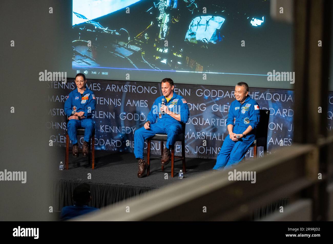 Astronauts Nicole Mann, Josh Cassada, and Koichi Wakata discussed their ...