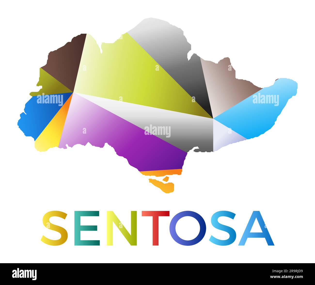 Sentosa map Cut Out Stock Images & Pictures - Alamy