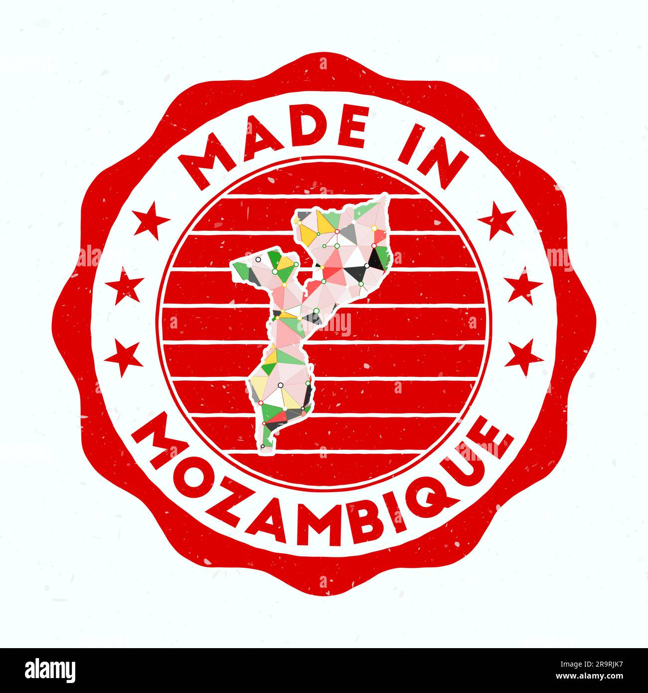 Map mozambique flag in Stock Vector Images - Alamy