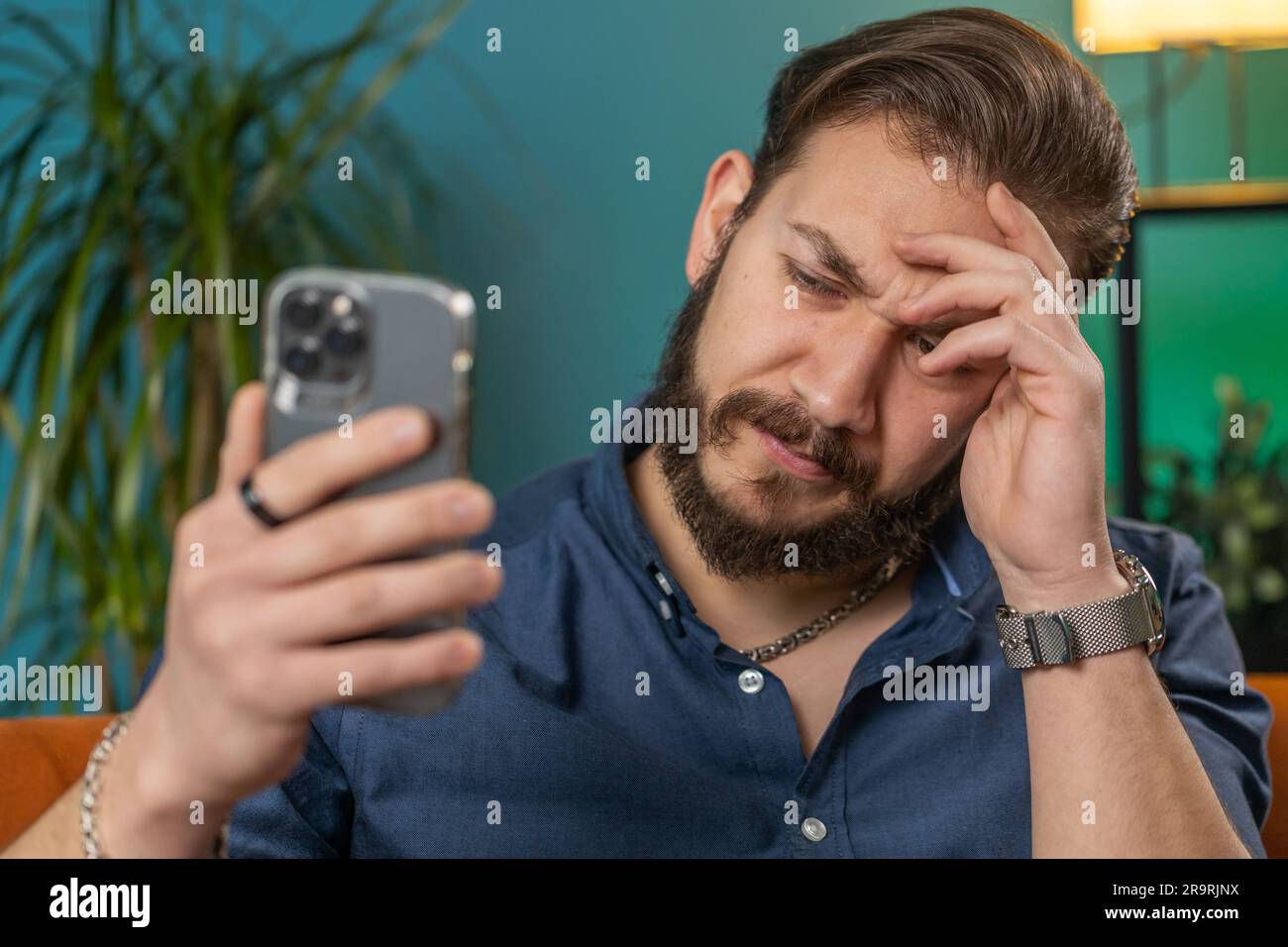 Sad displeased arabian man hi-res stock photography and images - Alamy
