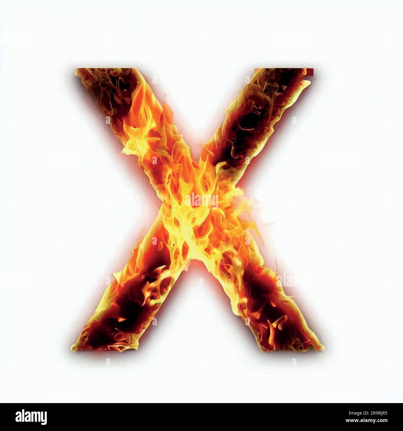 Fire alphabet letter Cut Out Stock Images & Pictures - Alamy