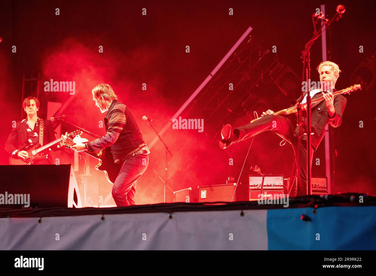 Pilton, UK. Sunday 25 June 2023. Glastonbury Festival Troy van Leeuwen ...