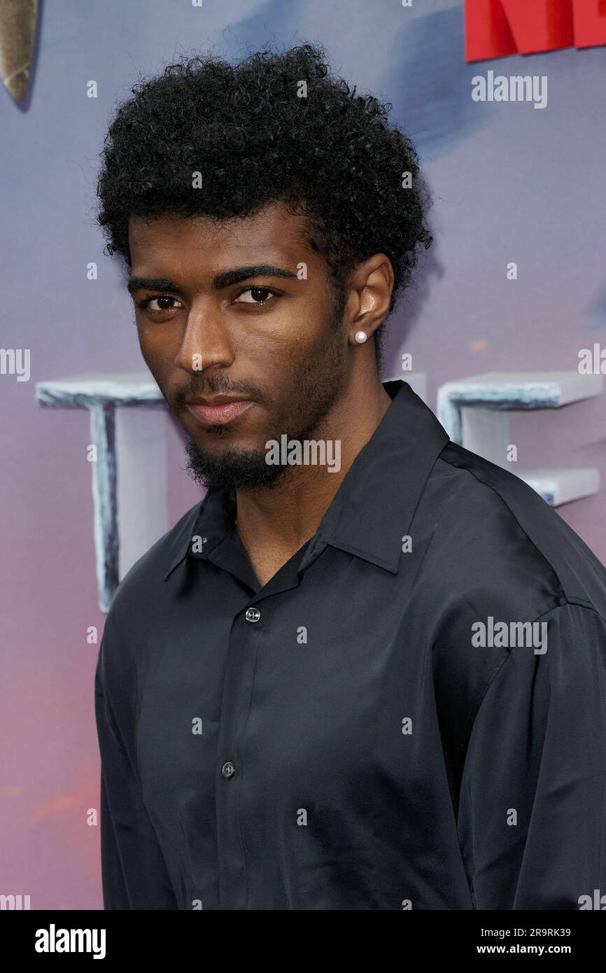 London, UK . 28 June, 2023 . Wilson Mbomio pictured at the UK premiere ...