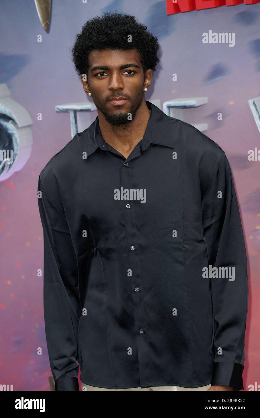 London, UK . 28 June, 2023 . Wilson Mbomio pictured at the UK premiere ...