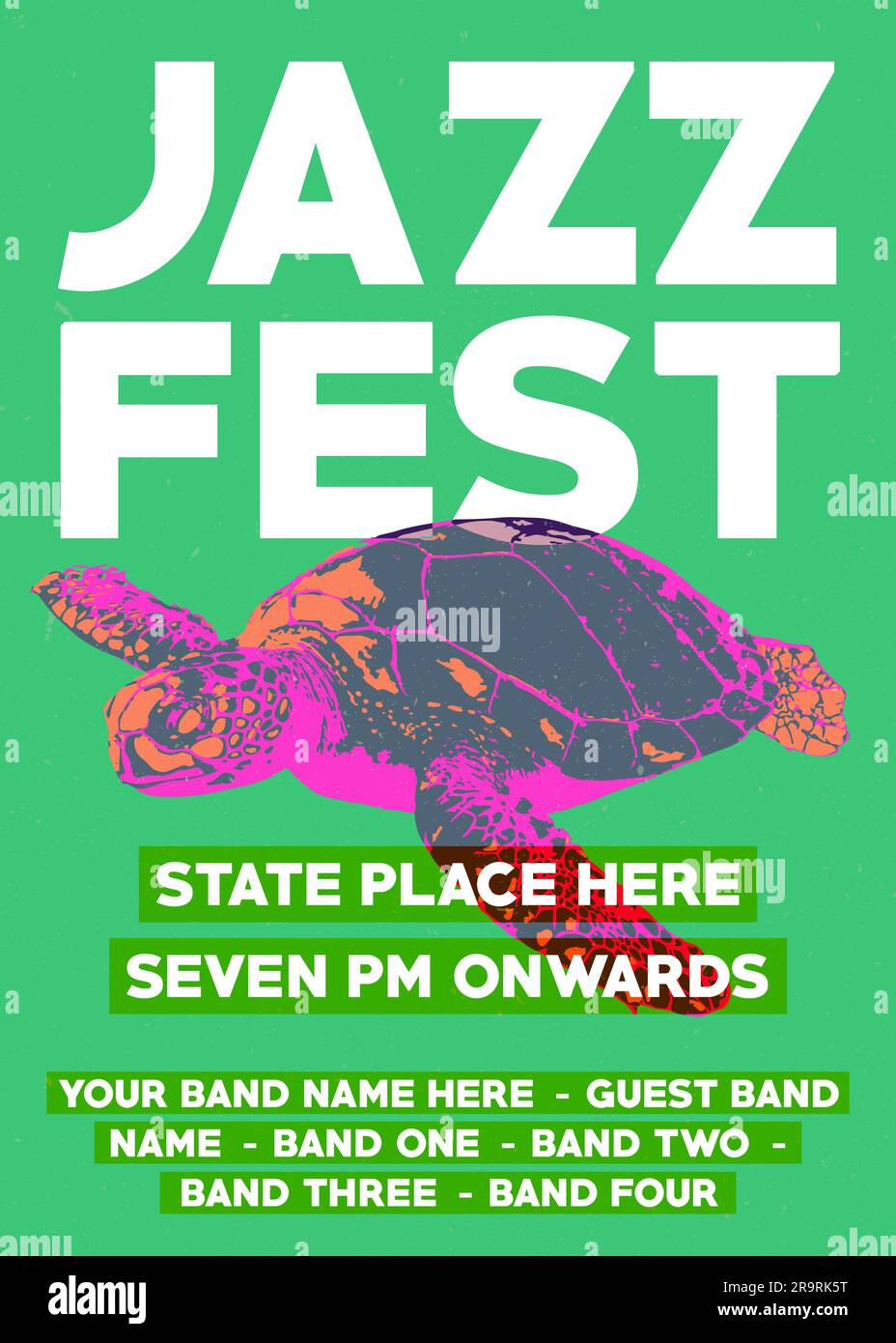 jazz music festival or fest, jazz night gigs poster, brochure or flyer ...