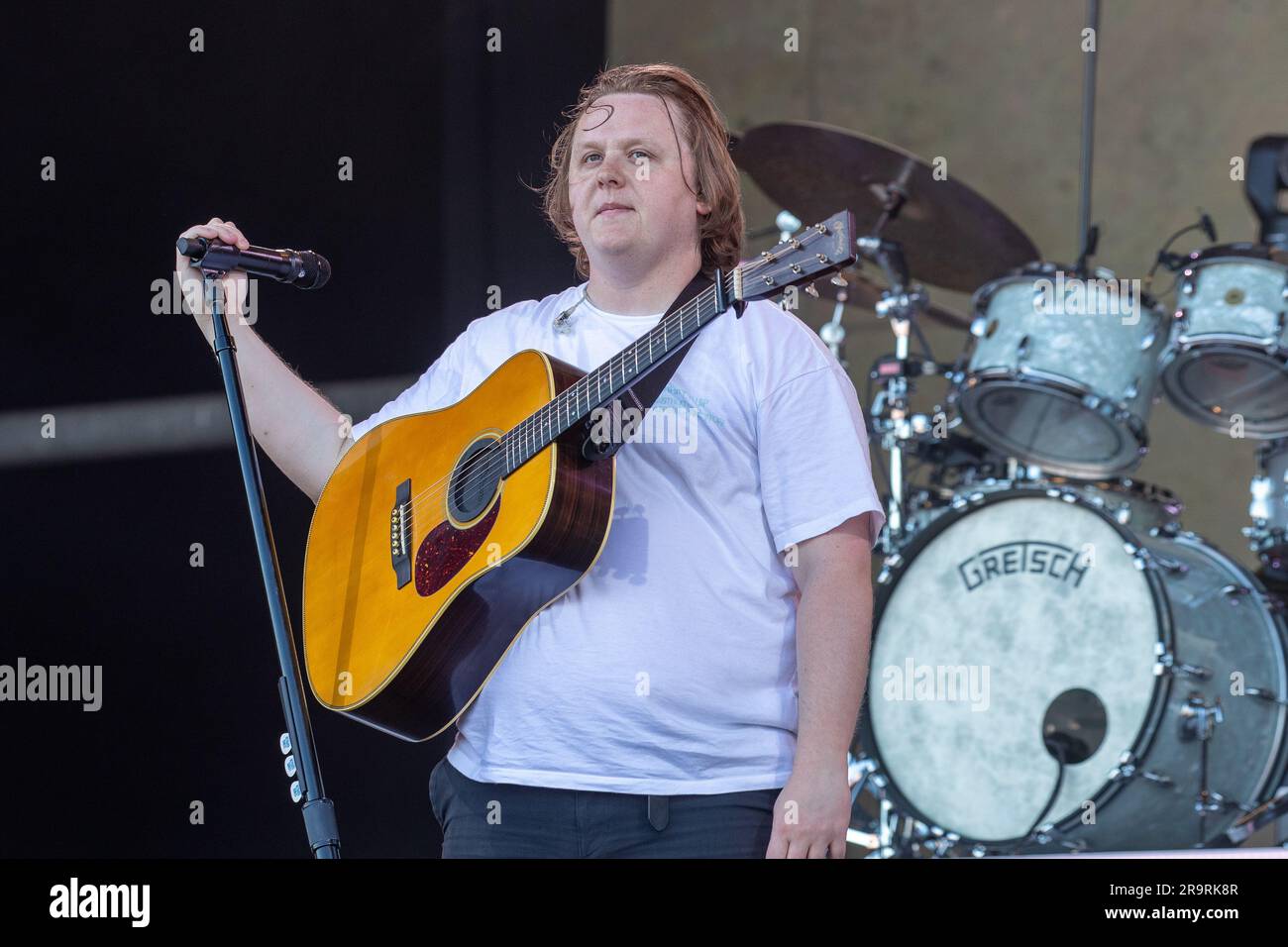 Pilton, UK. Saturday 24 June 2023. Glastonbury Festival Lewis Capaldi ...