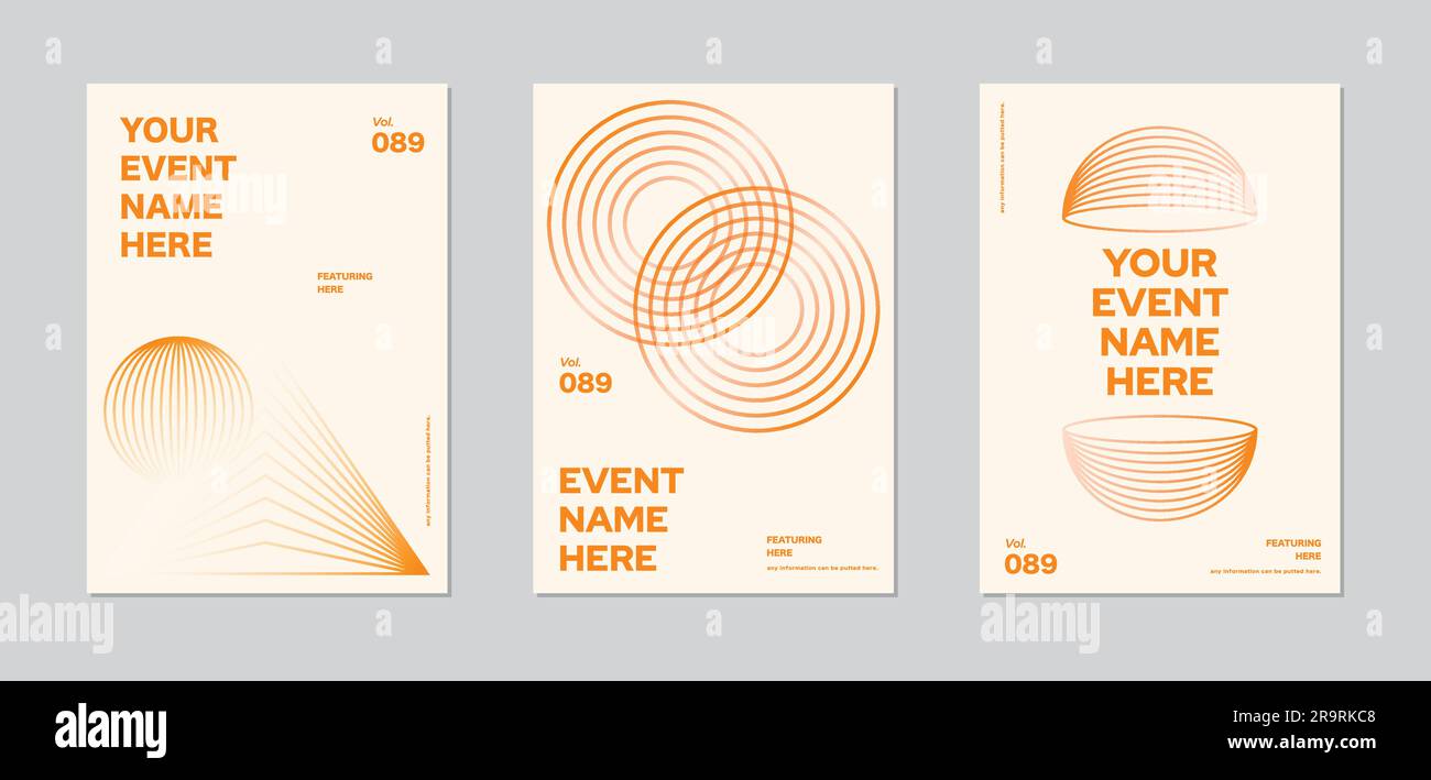 Abstract shape element graphic gradient circle shape on cover book or ...