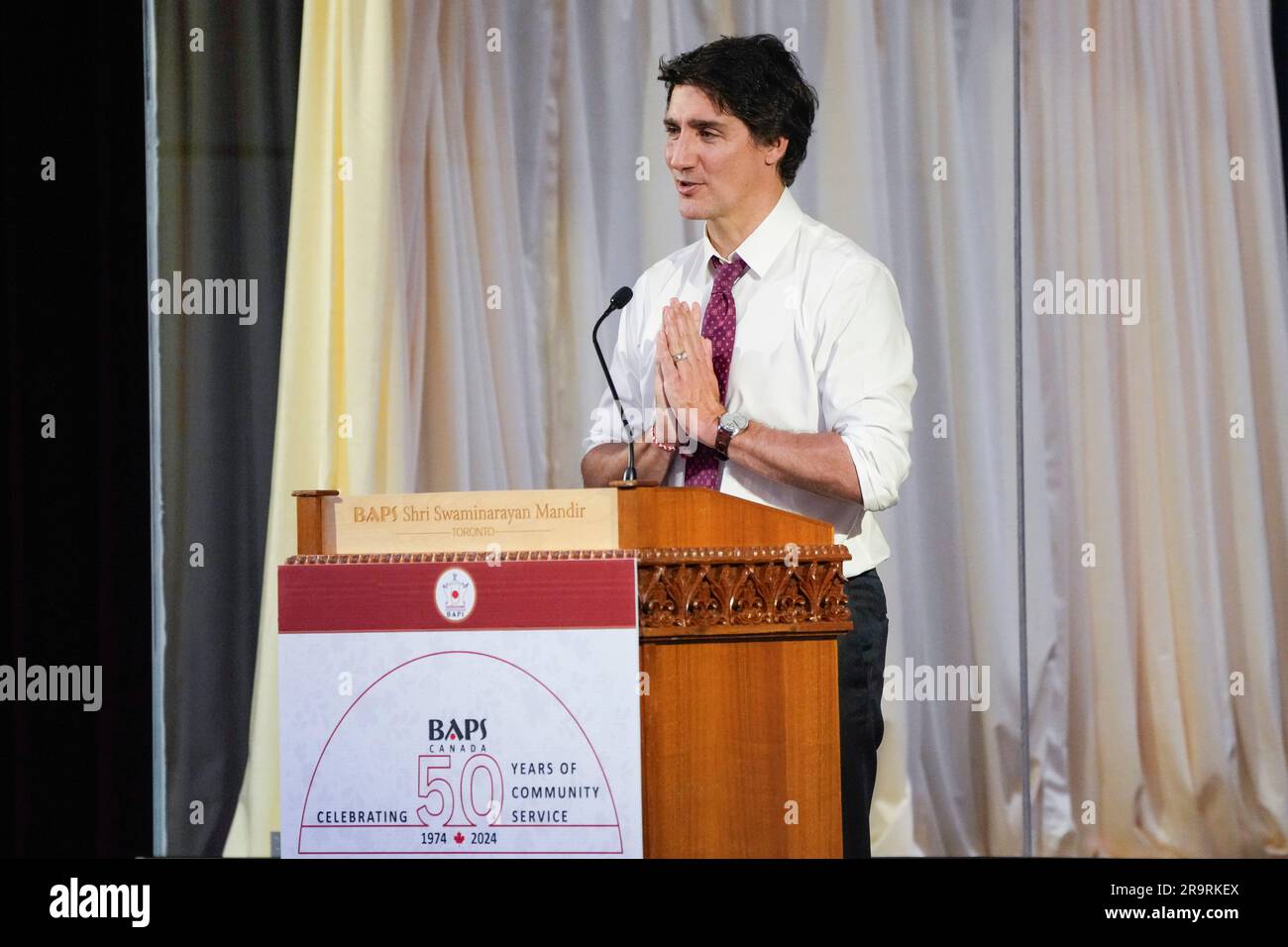 Etobicoke, Canada. 28th June, 2023. Prime Minister Justin Trudeau ...