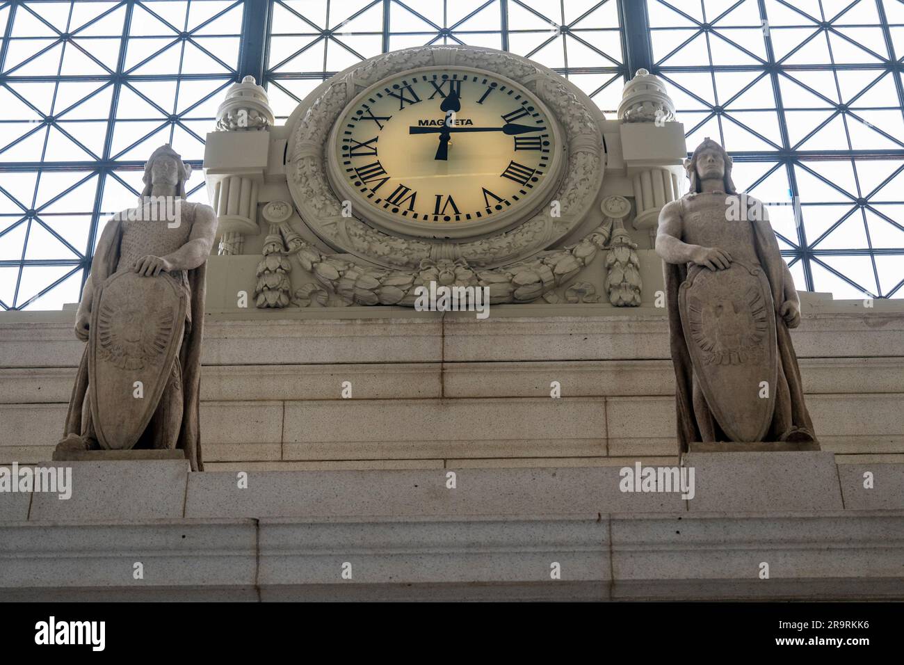 Washington, United States. 28th June, 2023. The old clock stands ...