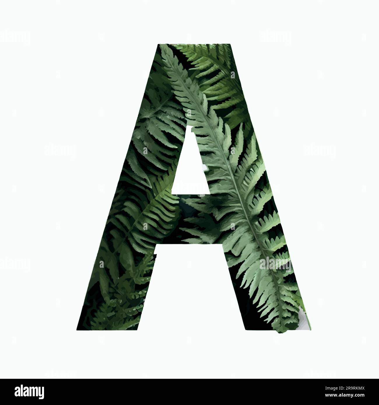 Letter a in fern hi-res stock photography and images - Alamy