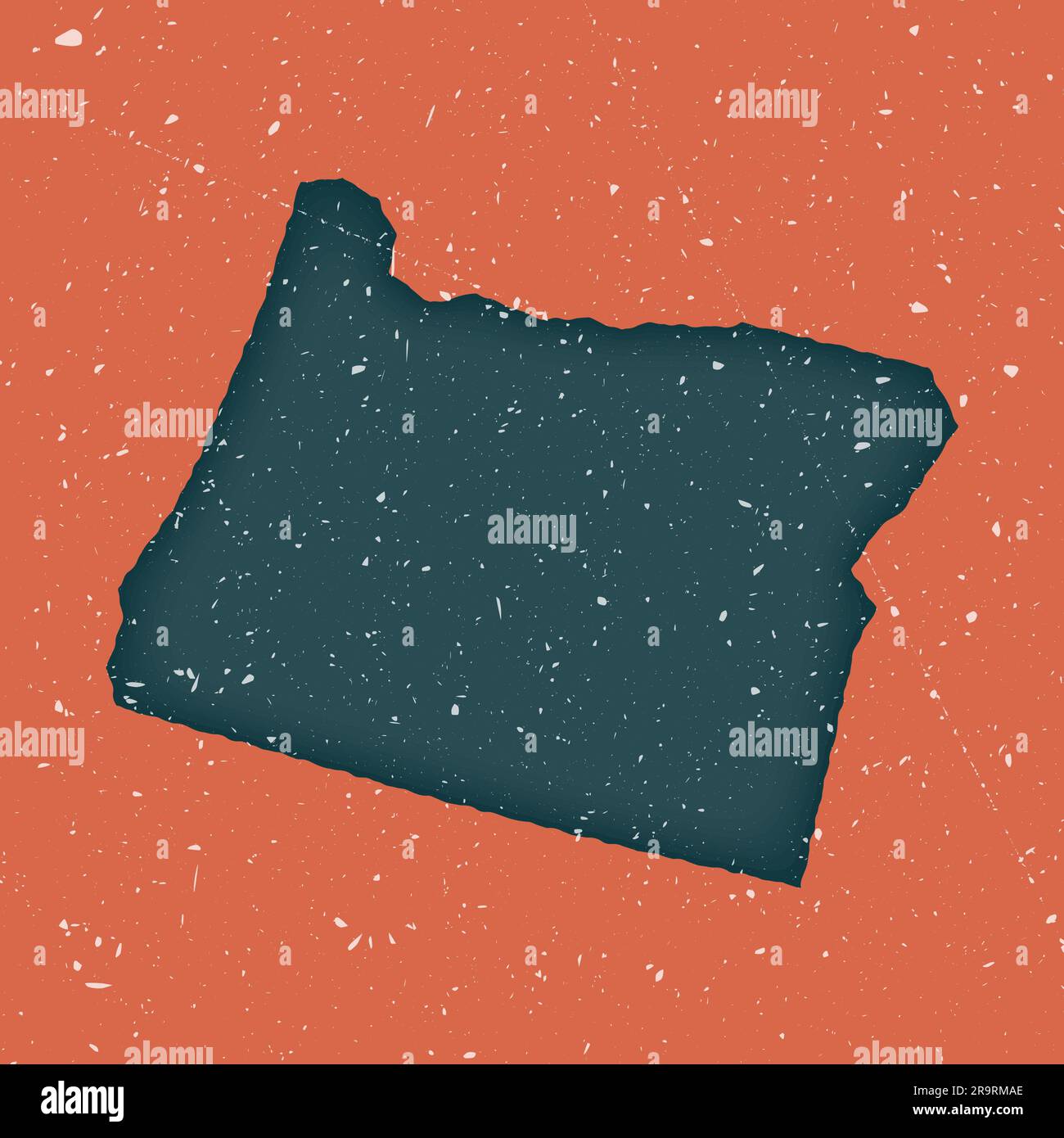 Oregon vintage map. Grunge map of the us state with distressed texture ...