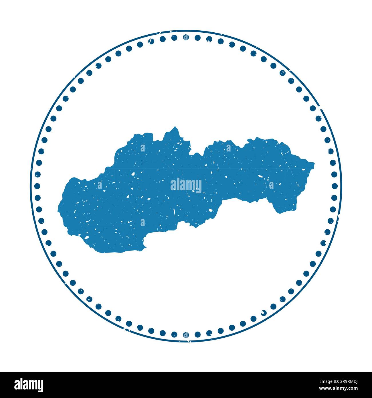 Slovakia sticker. Travel rubber stamp with map of country, vector ...